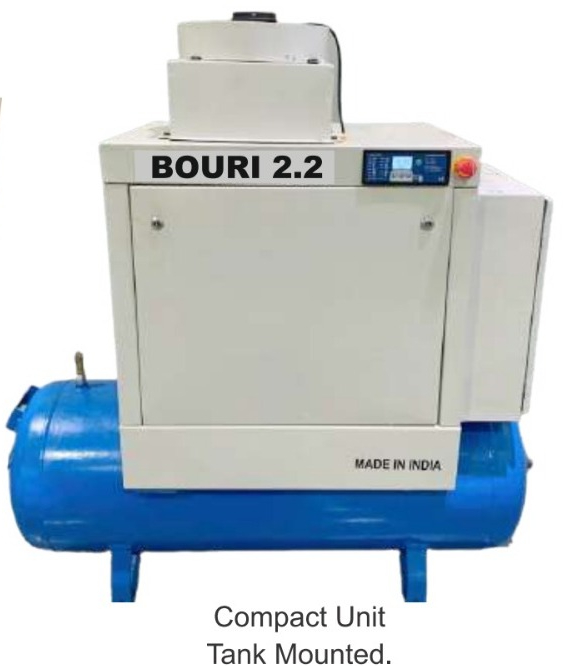 Oil Injected Screw Air Compressors – Bouri Compressors India Pvt.Ltd